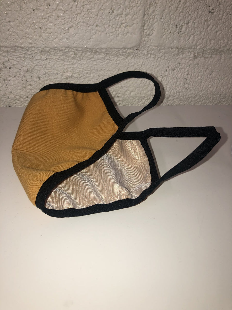 Mustard Cotton Blend Face Mask – SohoGirl.com