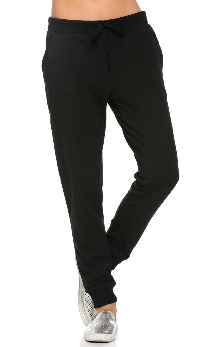 Classic Drawstring Jogger Pants - Black – SohoGirl.com